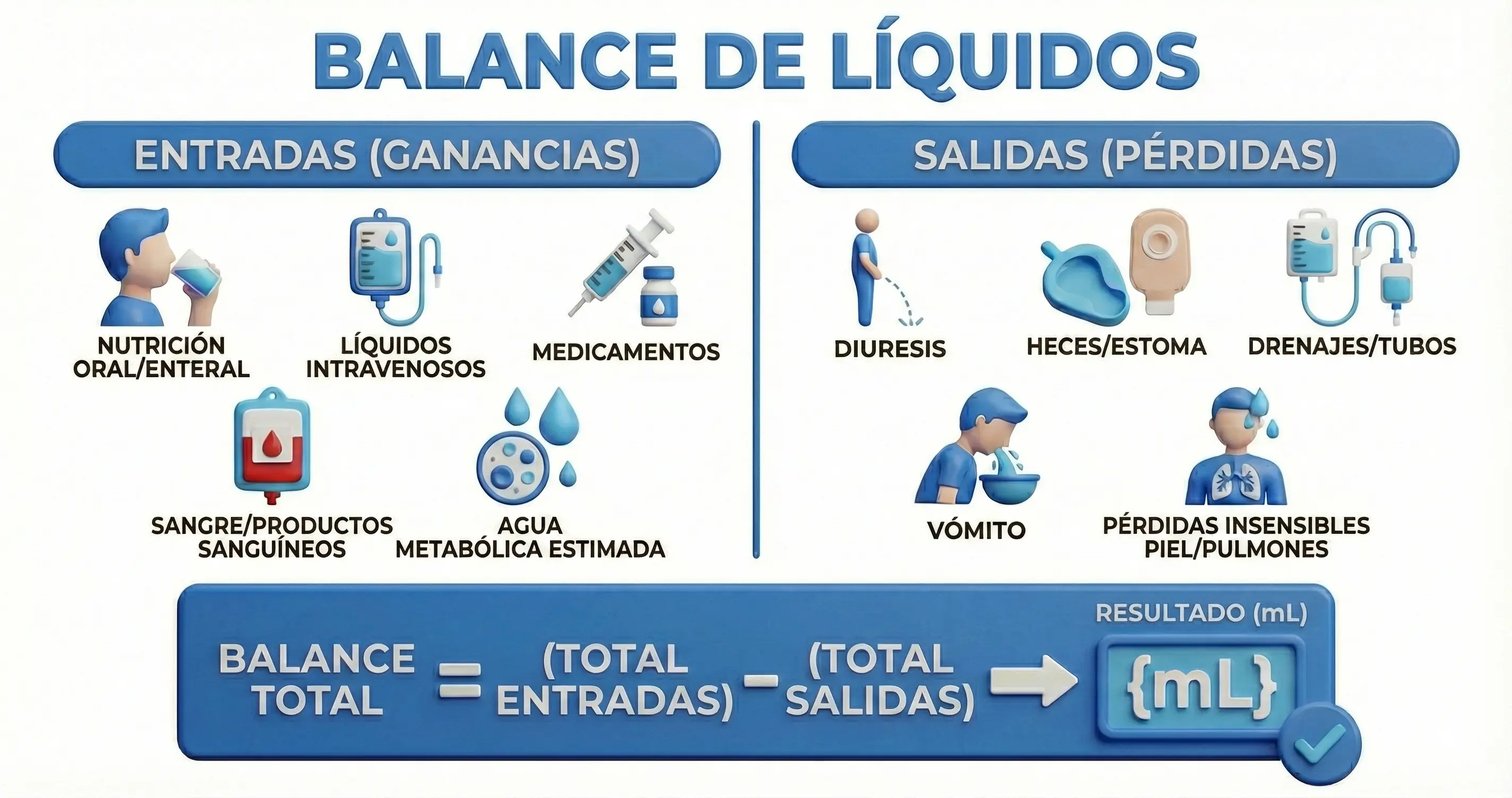 Calculadora de Balance Hídrico: Control de Líquidos | Enfermería
